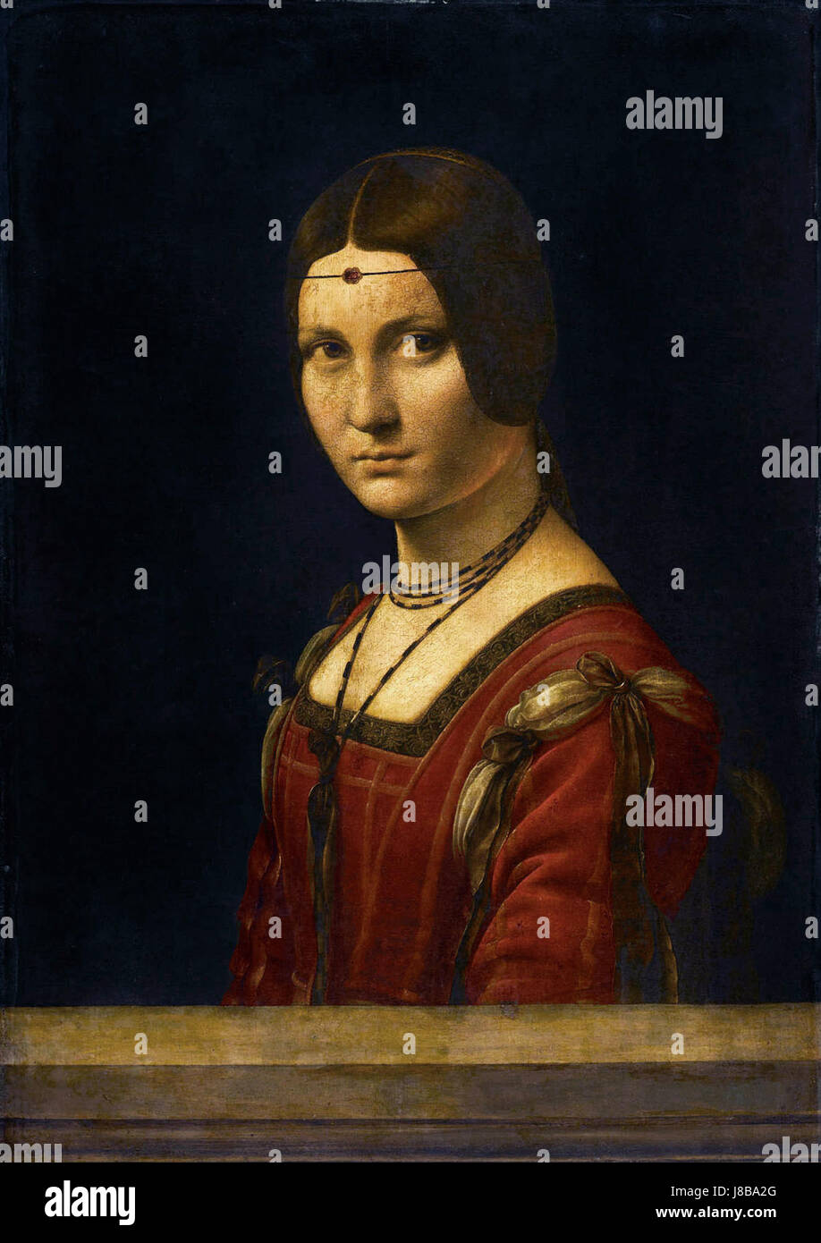 Leonardo da Vinci (attrib) la Belle Ferroniere Stock Photo - Alamy