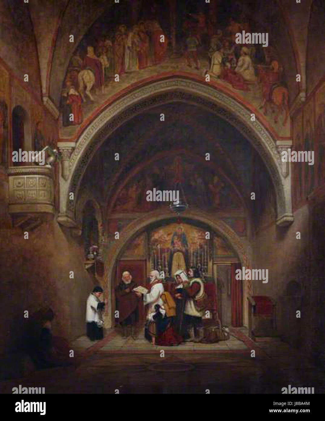 The interior of the Church of San Benedetto at Subiaco in Dallas ...