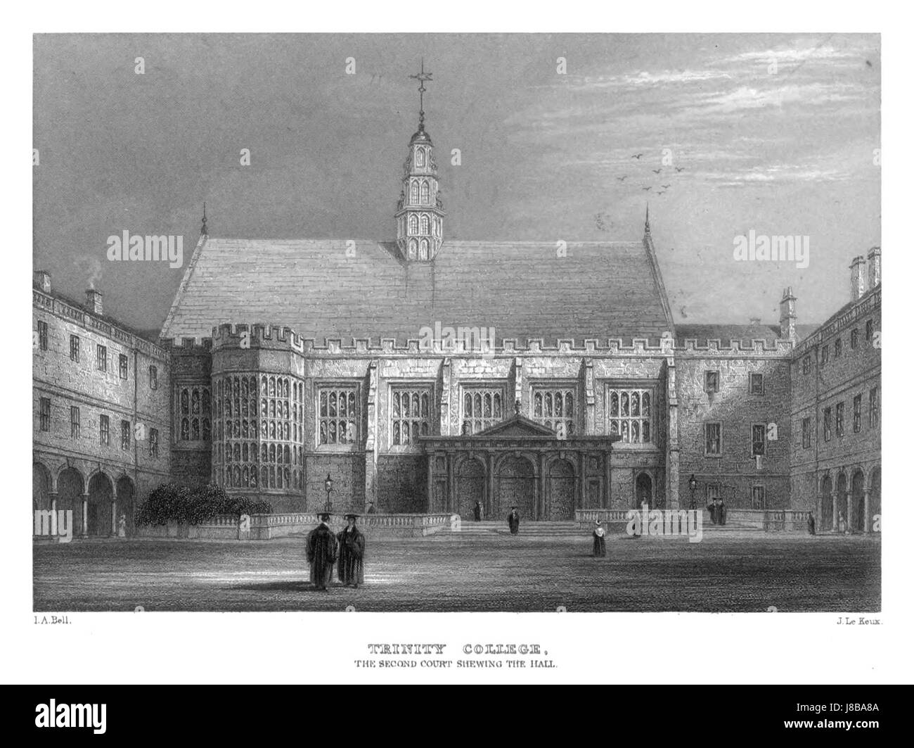 This illustration, dating back to around 1840, shows Trinity College in ...