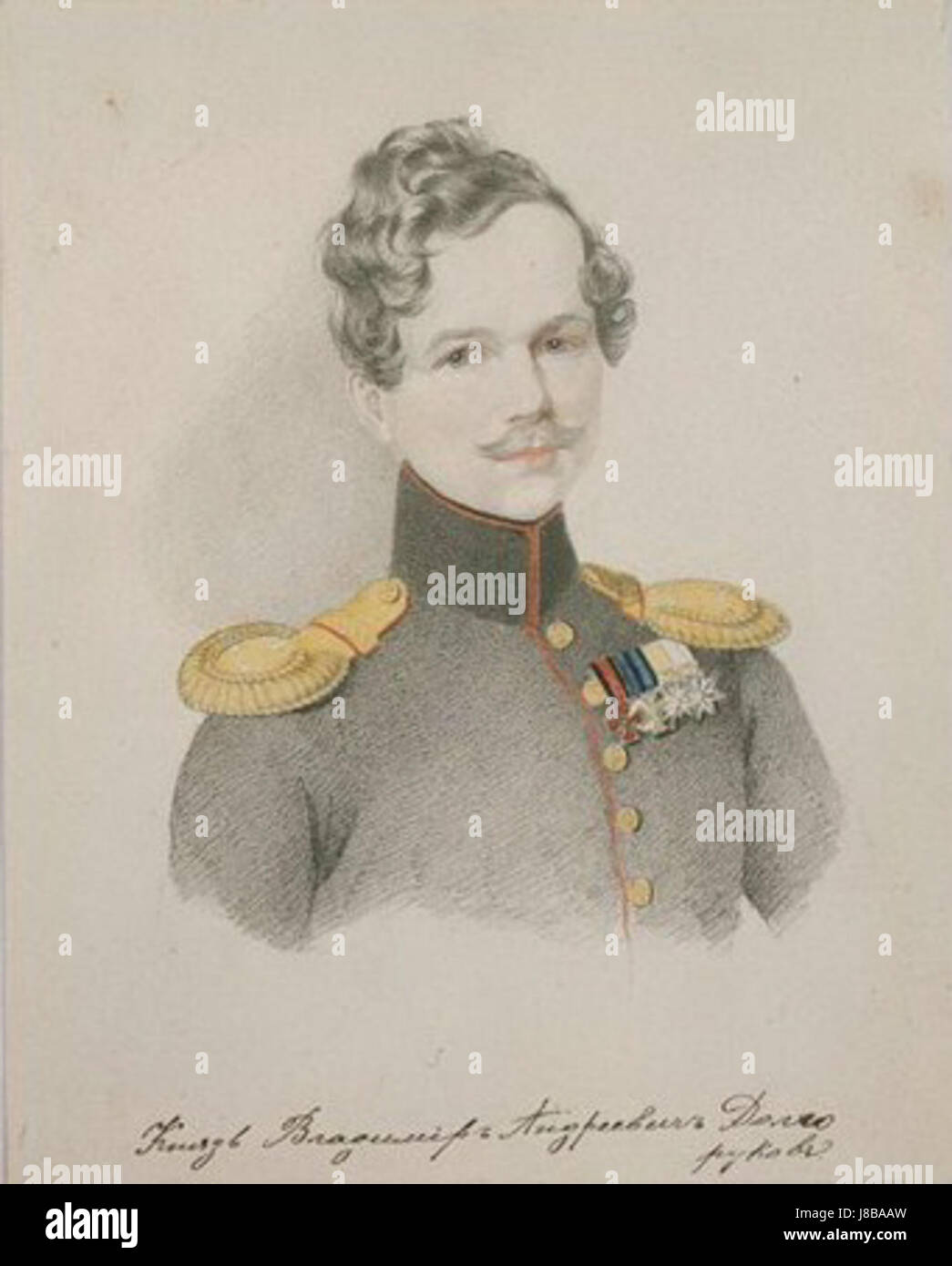 A portrait of Prince Dolgorukov, a Russian nobleman, created by artist ...