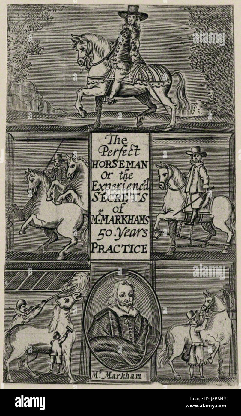 This artwork, attributed to Gervase Markham after an unknown artist ...