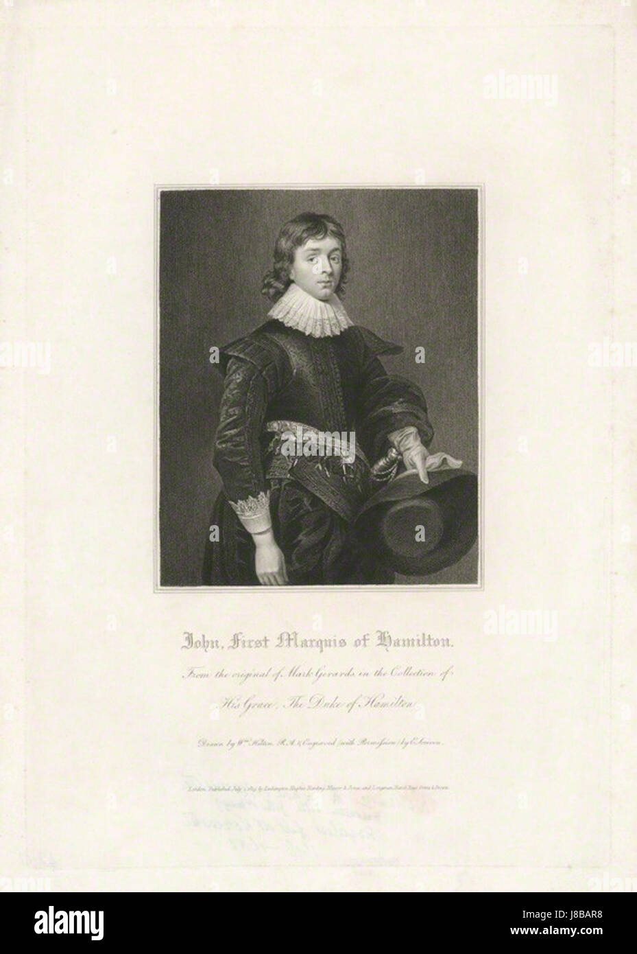 James Hamilton, 1st Duke of Hamilton engraved as John Hamilton, 1st ...