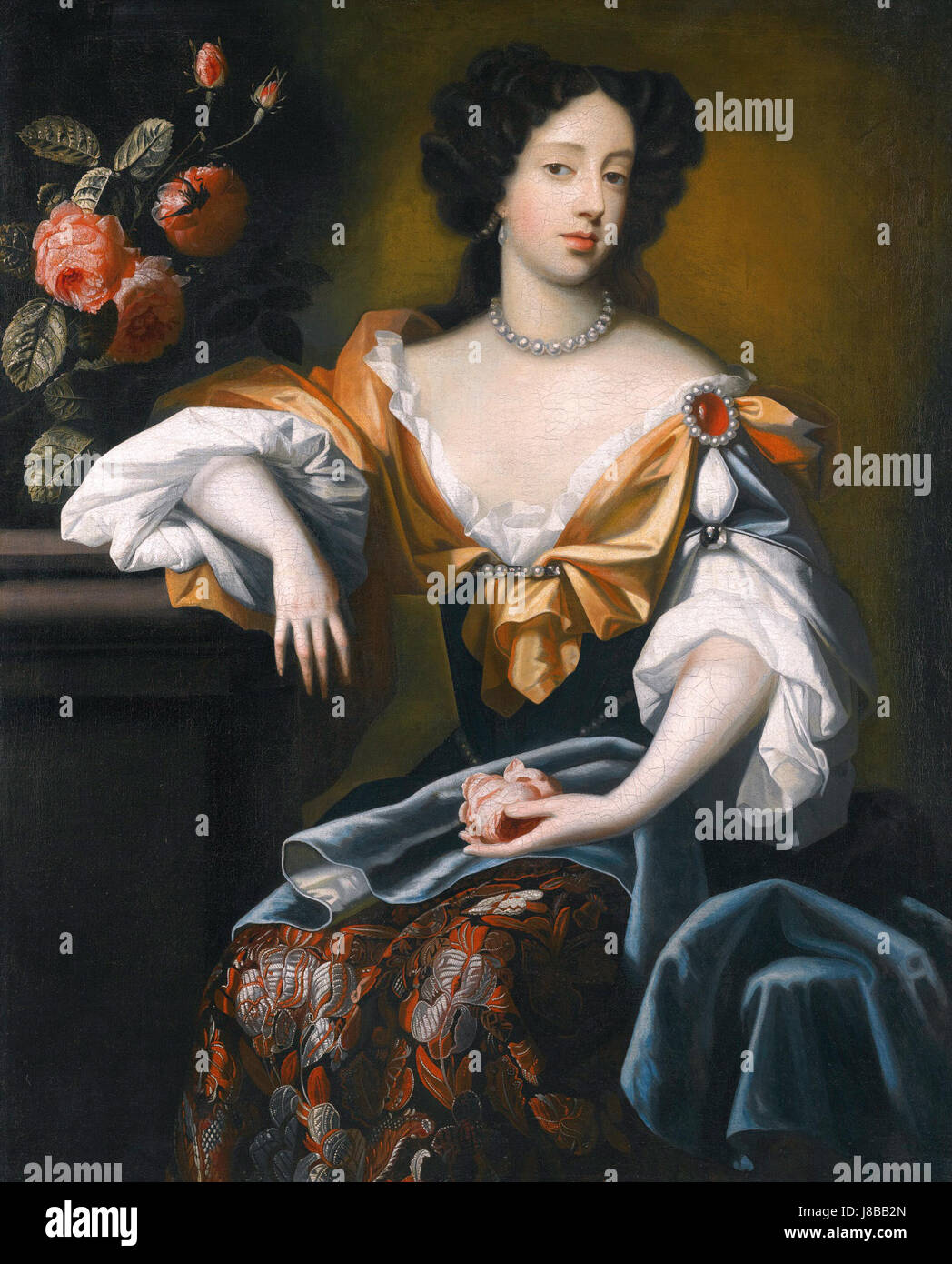 'Mary of Modena' refers to the portrait of Mary of Modena, an Italian ...