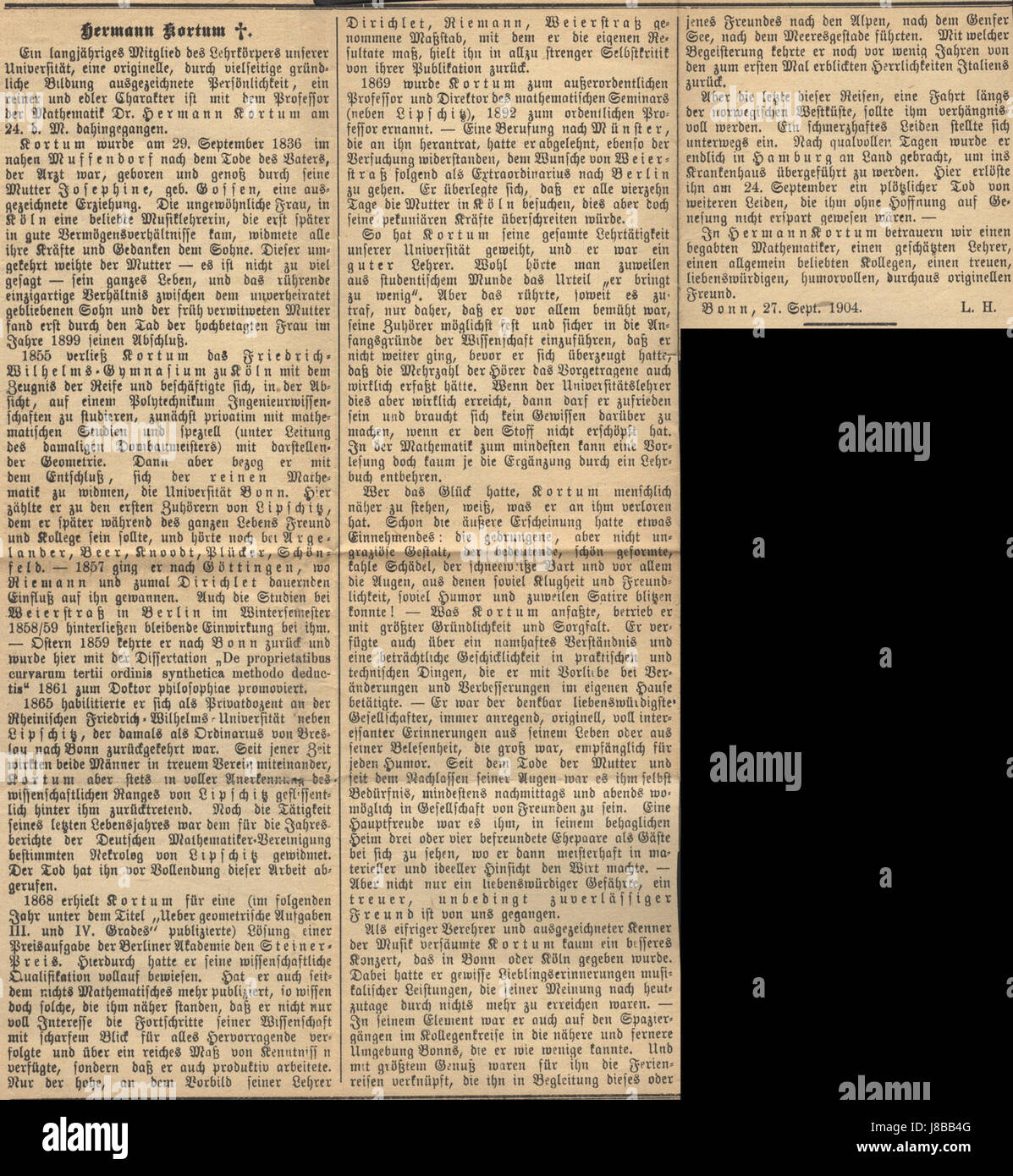 Prof. Dr. Hermann Kortum, a German academic and philosopher, is ...