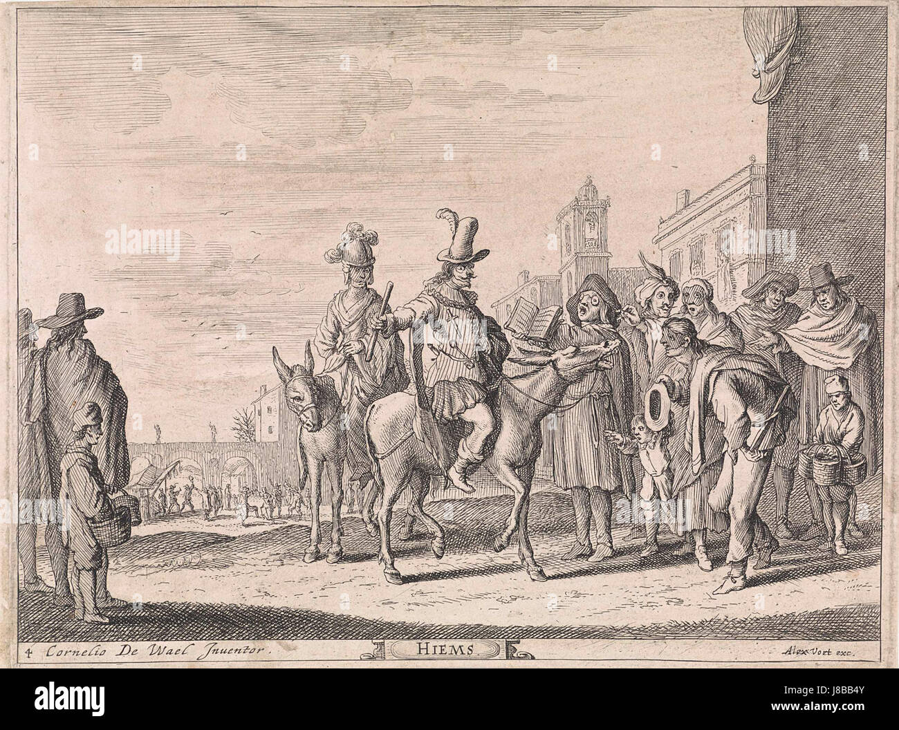 Melchior Hamers, Cornelis de Wael Hiems (Winter Stock Photo - Alamy