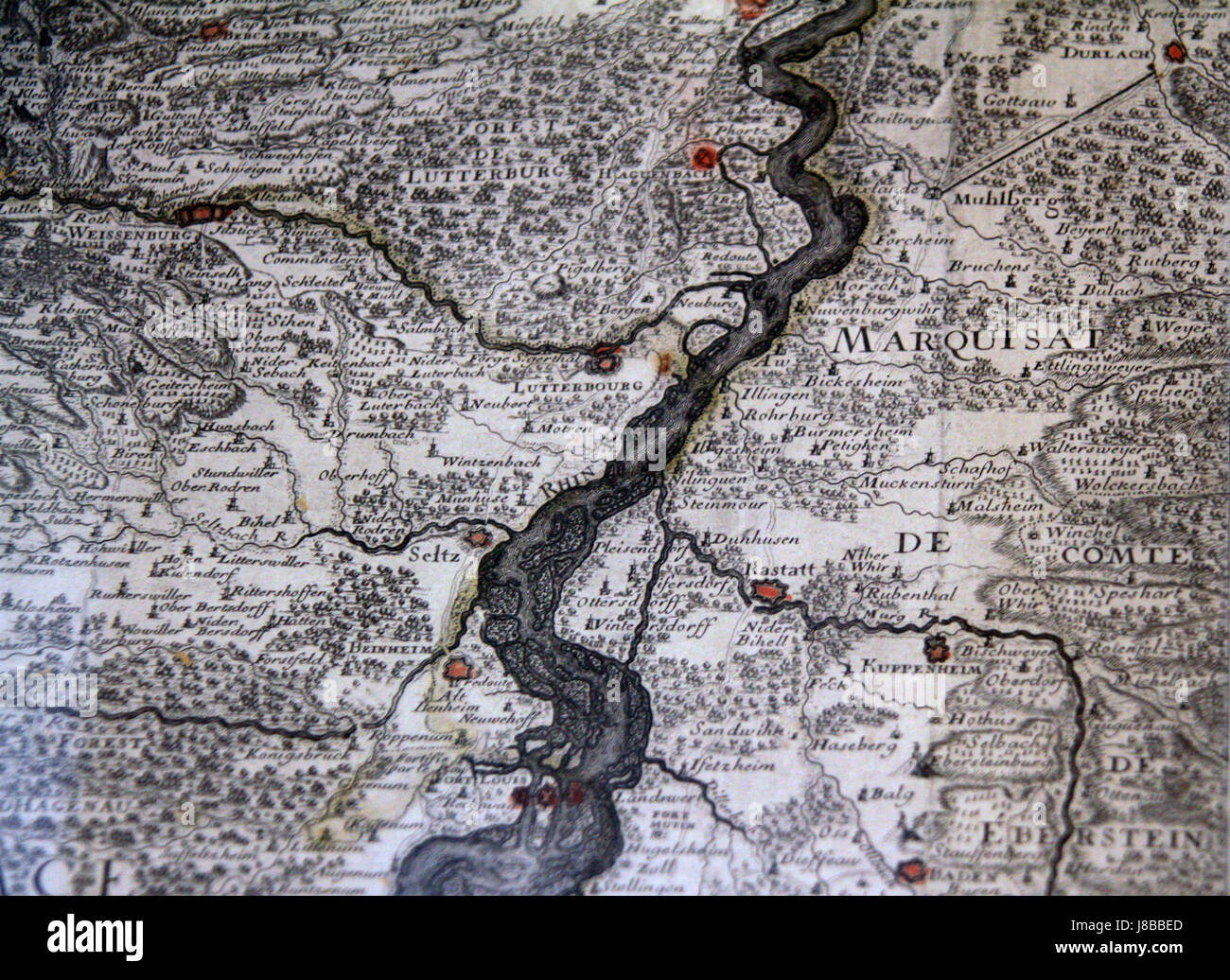 Karte1 refers to a historical map, likely depicting geographical ...