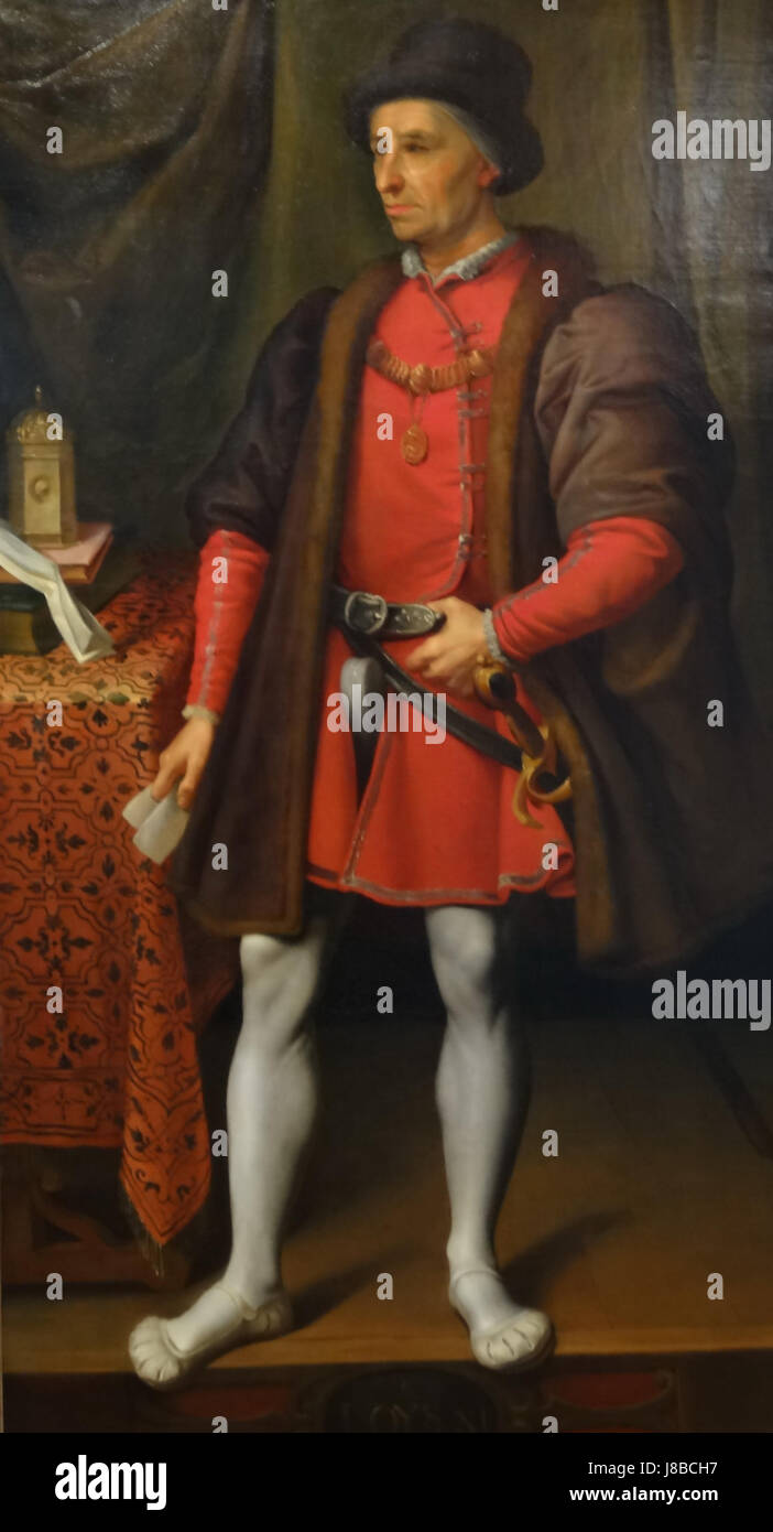 Louis XI of France, known for his political acumen, is depicted in the ...