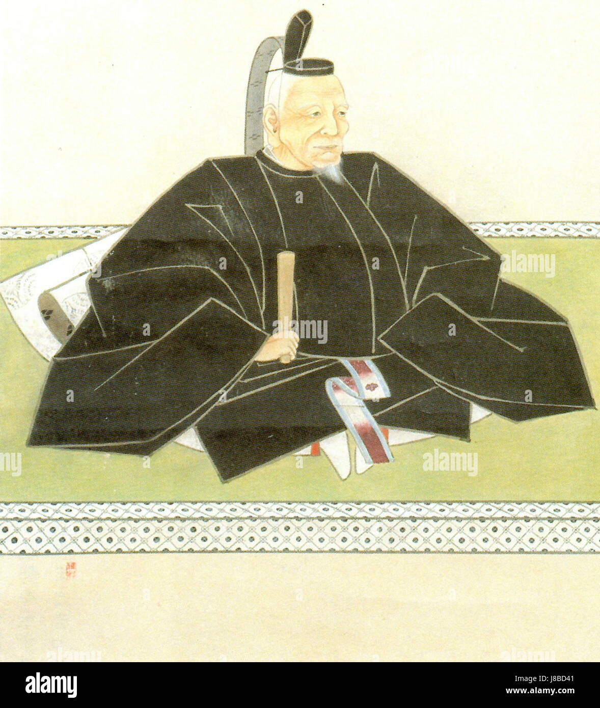 A cropped image of Matsudaira Yasushige, a prominent samurai and feudal ...