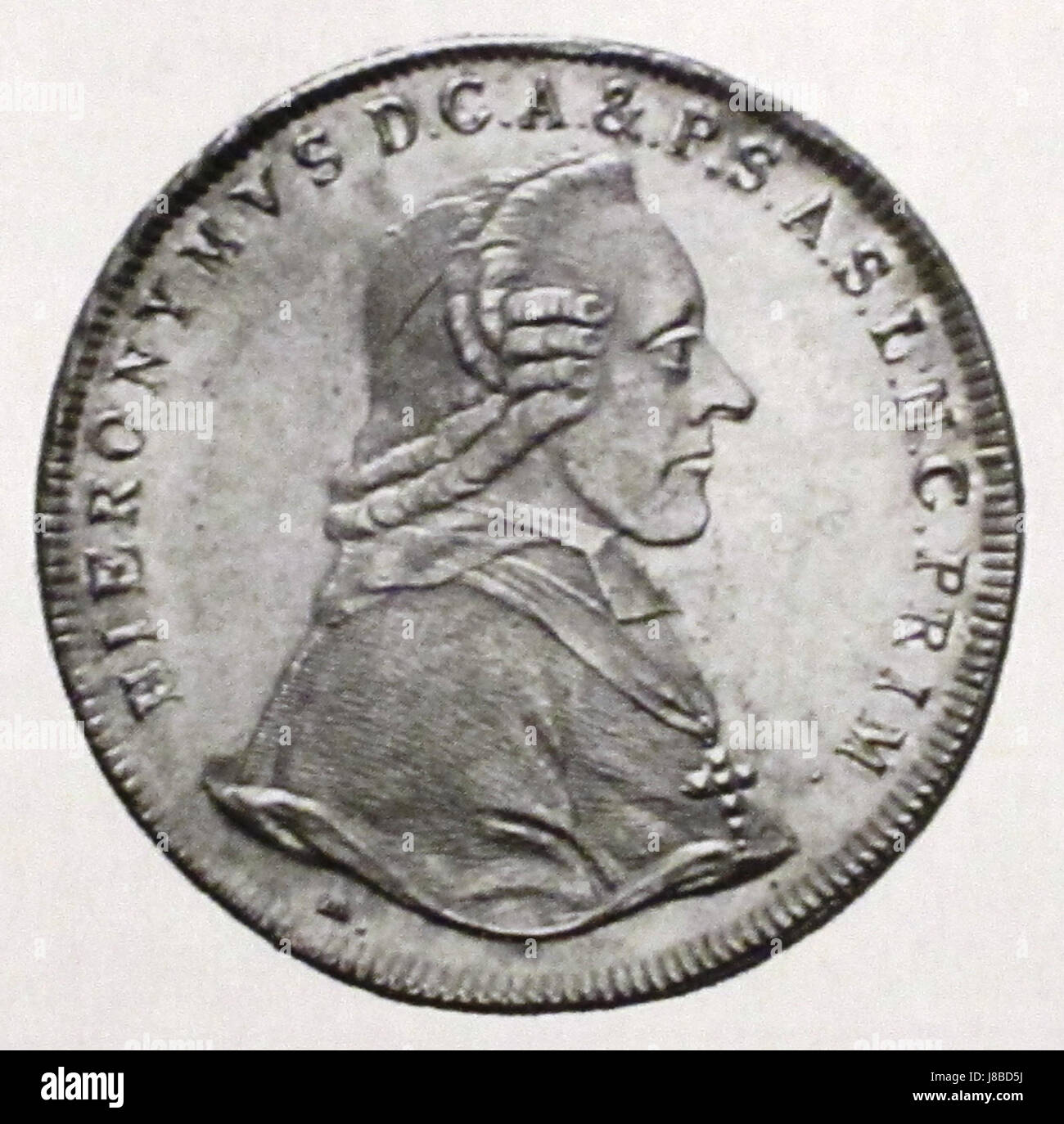 A historical reference to Hieronymus Colloredo, likely from the year ...
