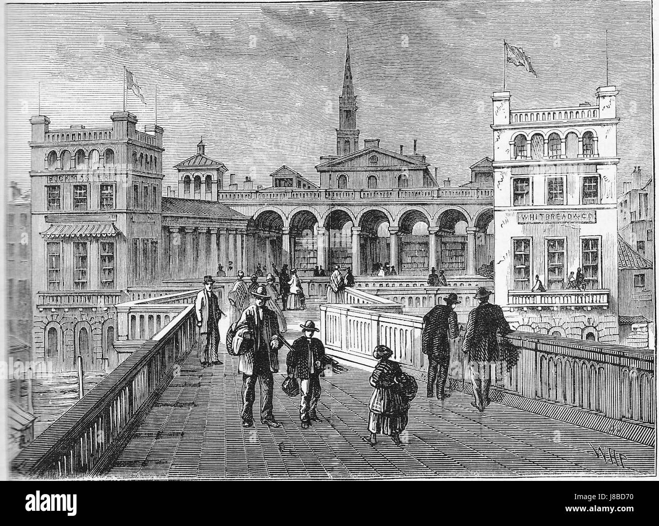 S commercial market Black and White Stock Photos & Images - Alamy