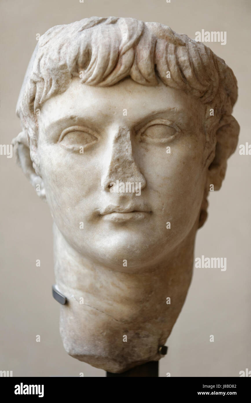 The portrait of Germanicus, housed at the Louvre Museum, represents the ...