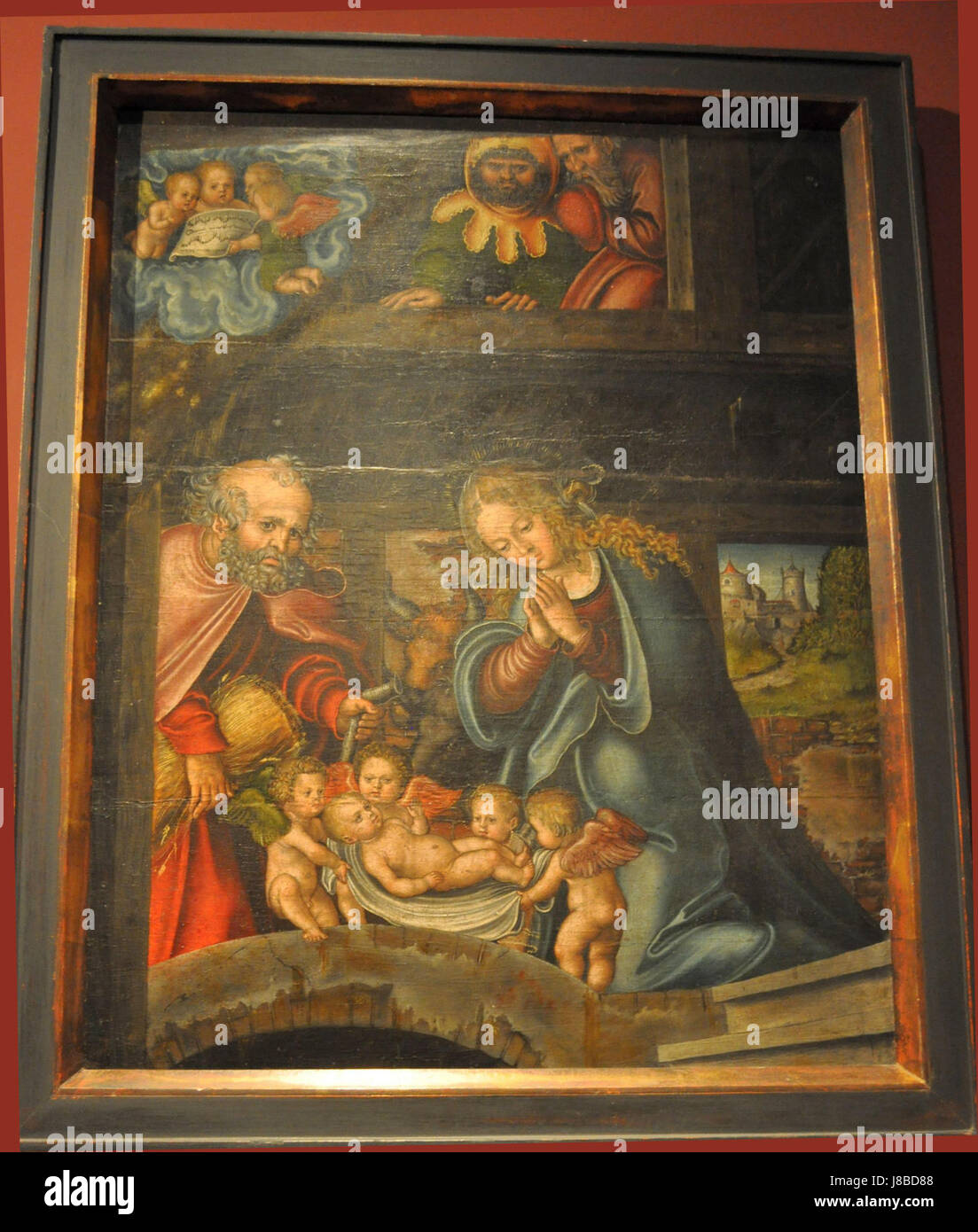 A depiction of the Nativity of Christ (Geburt Christi) by the German ...