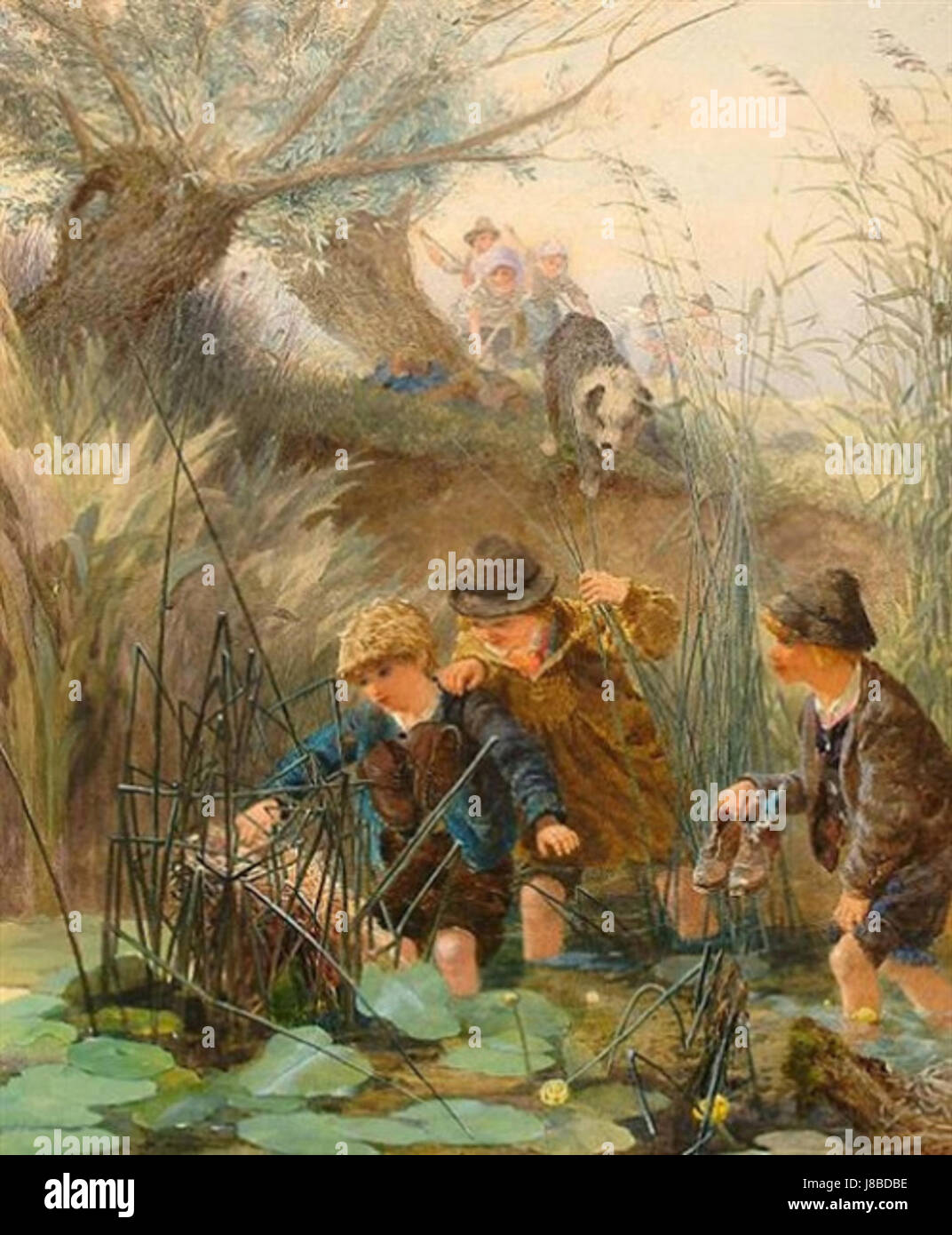 'Mischievous Friends' by Alfred Downing Fripp is a work that likely ...