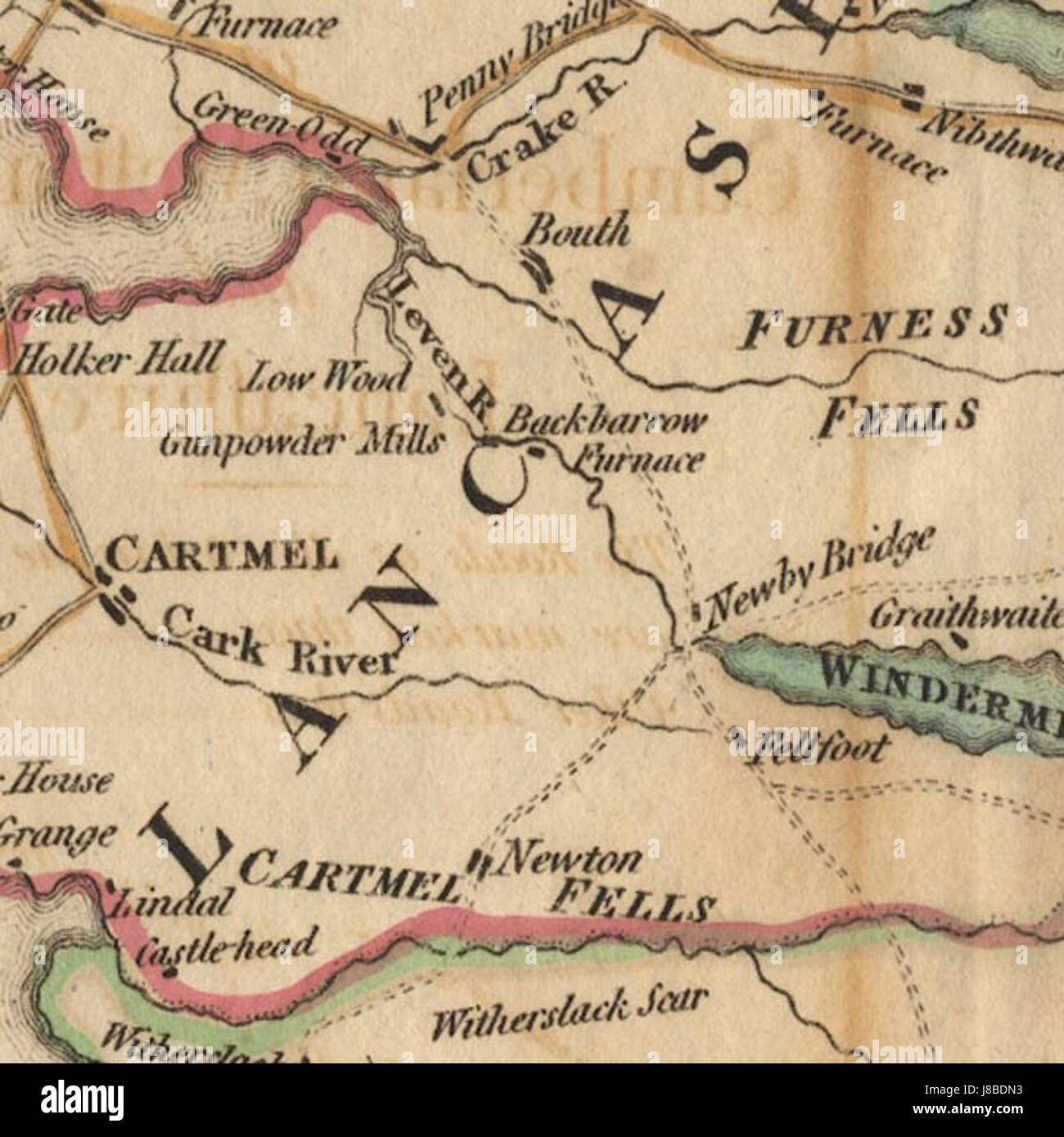 The Low Wood Gunpowder Mills map provides an overview of the historical ...