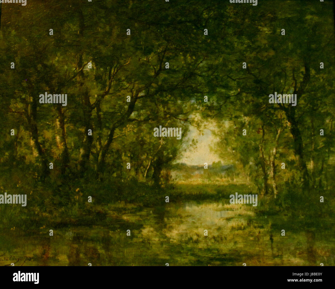 'Landscape' by Louis Victor Watelin is a painting depicting a natural ...