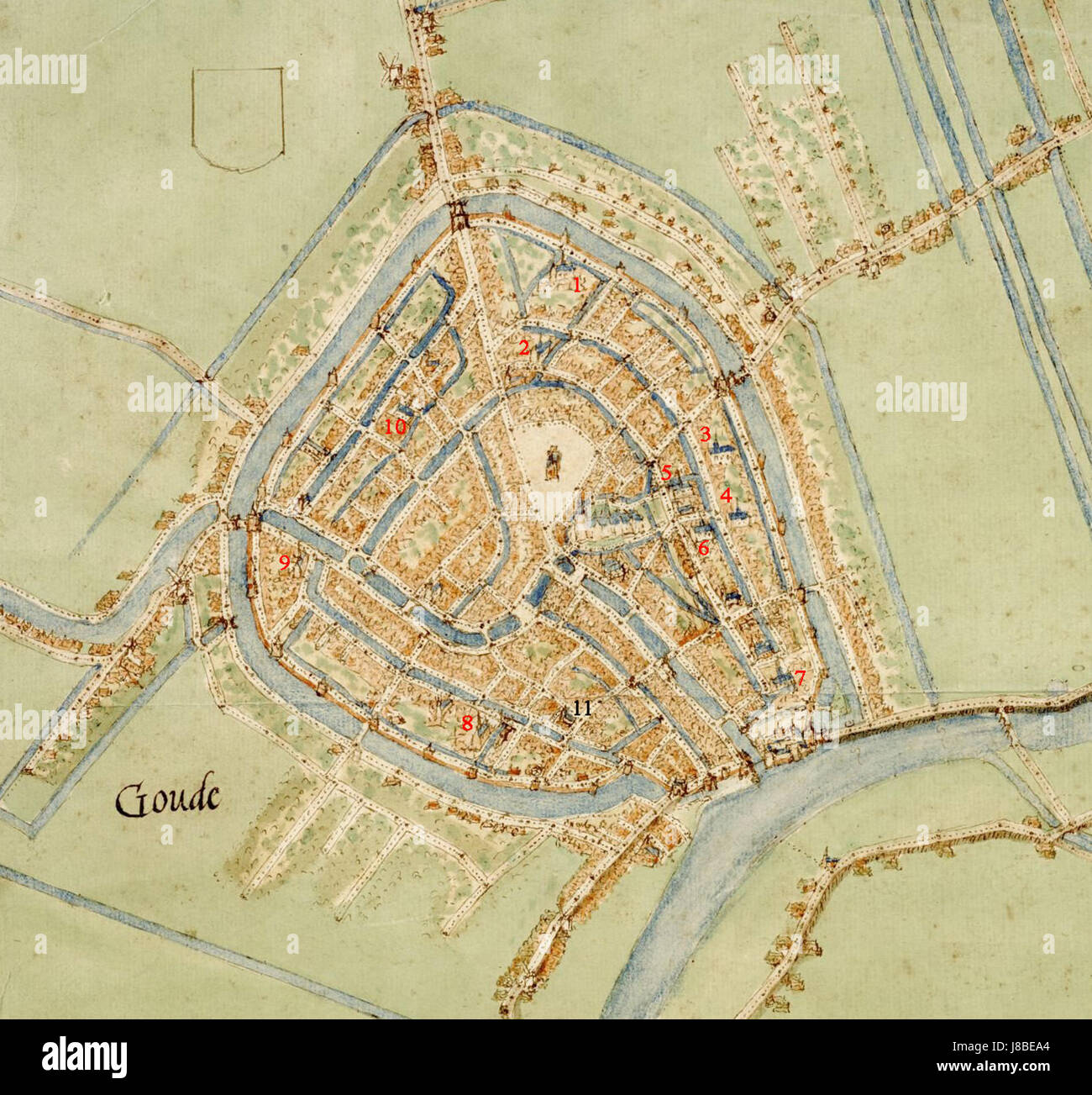 Map of gouda hi-res stock photography and images - Alamy