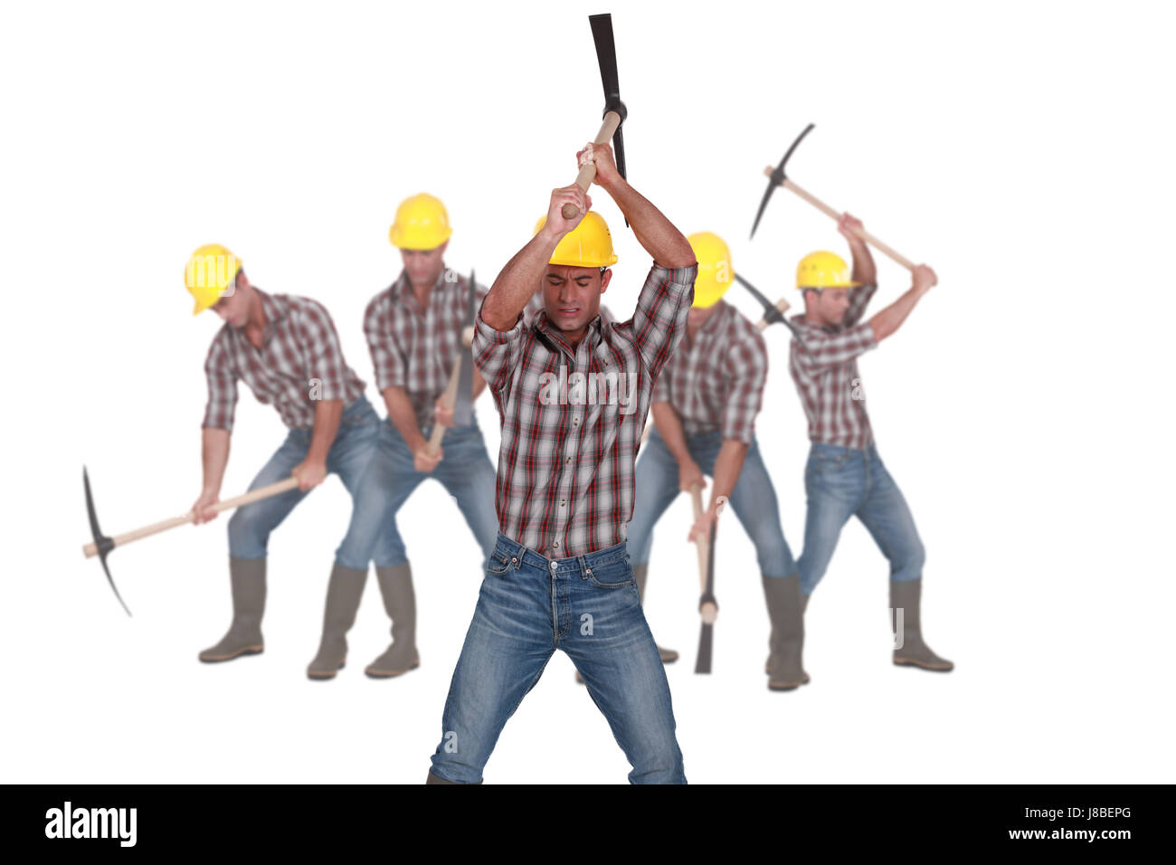 guy, hand, composition, collage, axe, collar, building, construction ...