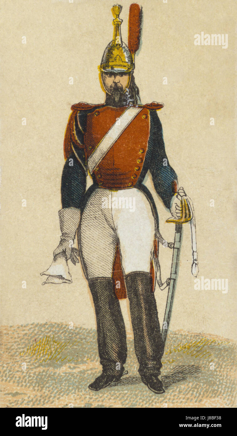 The 1853 photograph 'Mounted Guard of Paris' from the Library of ...