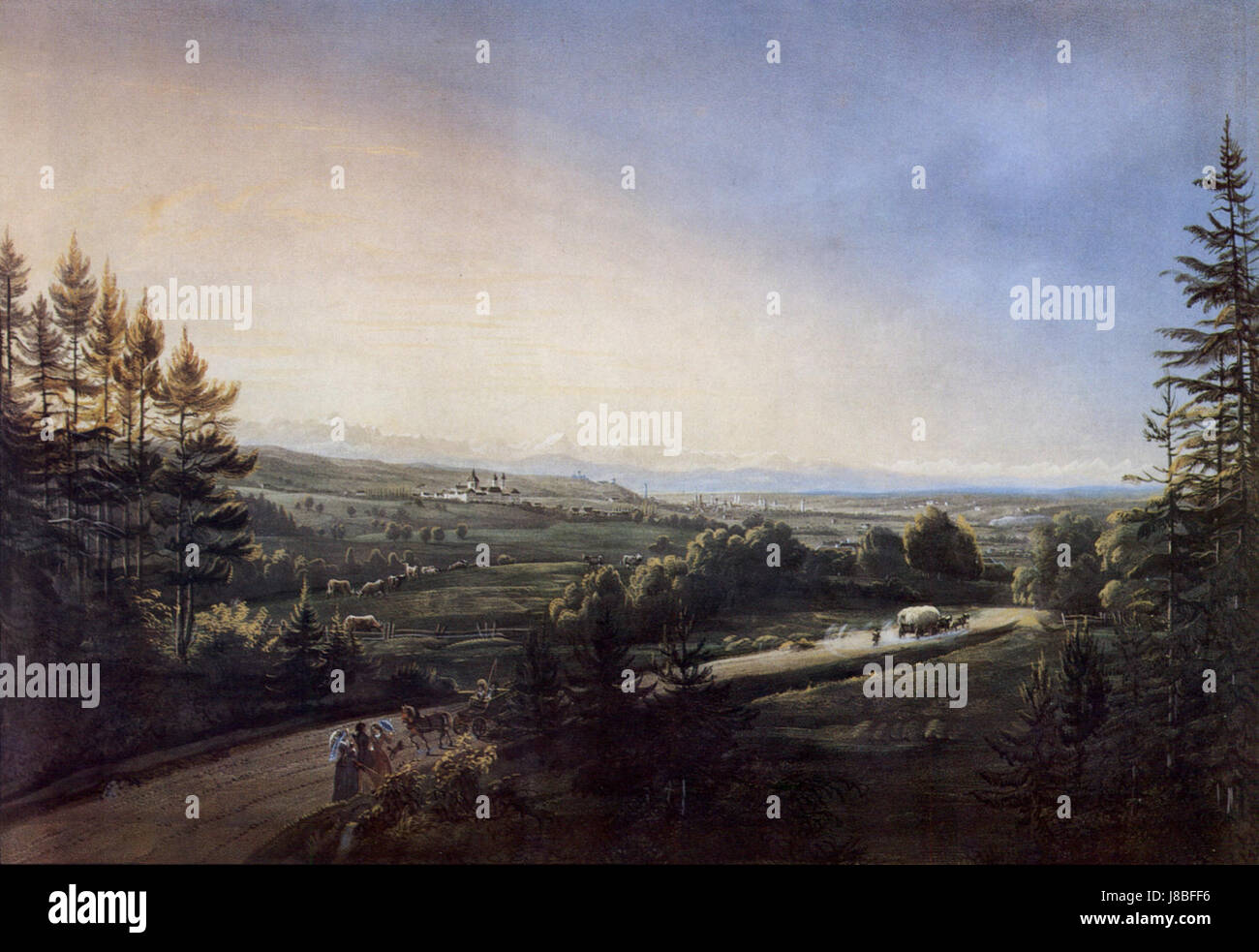 This image shows the Schussental valley from the northern perspective ...