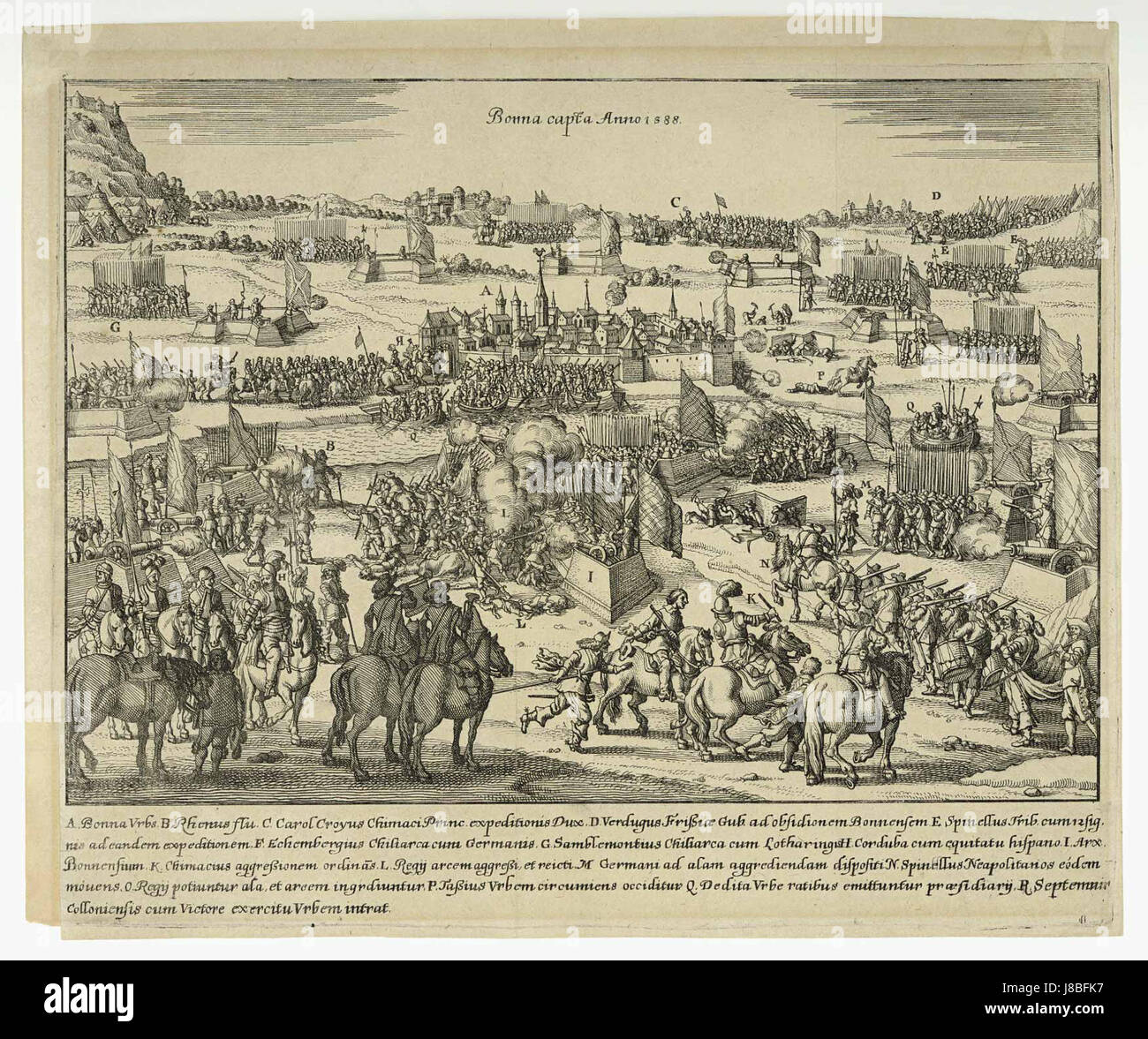 Eroberung von Bonn 1588 Stock Photo - Alamy