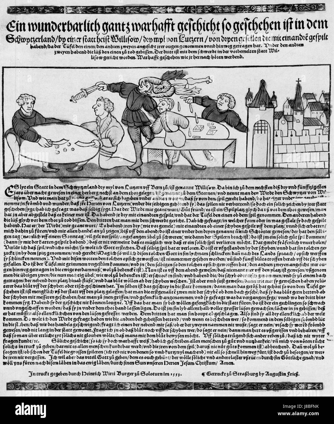 Ein Wunderbarlich gantz Warhafft Geschicht so geschehen ist in dem ...