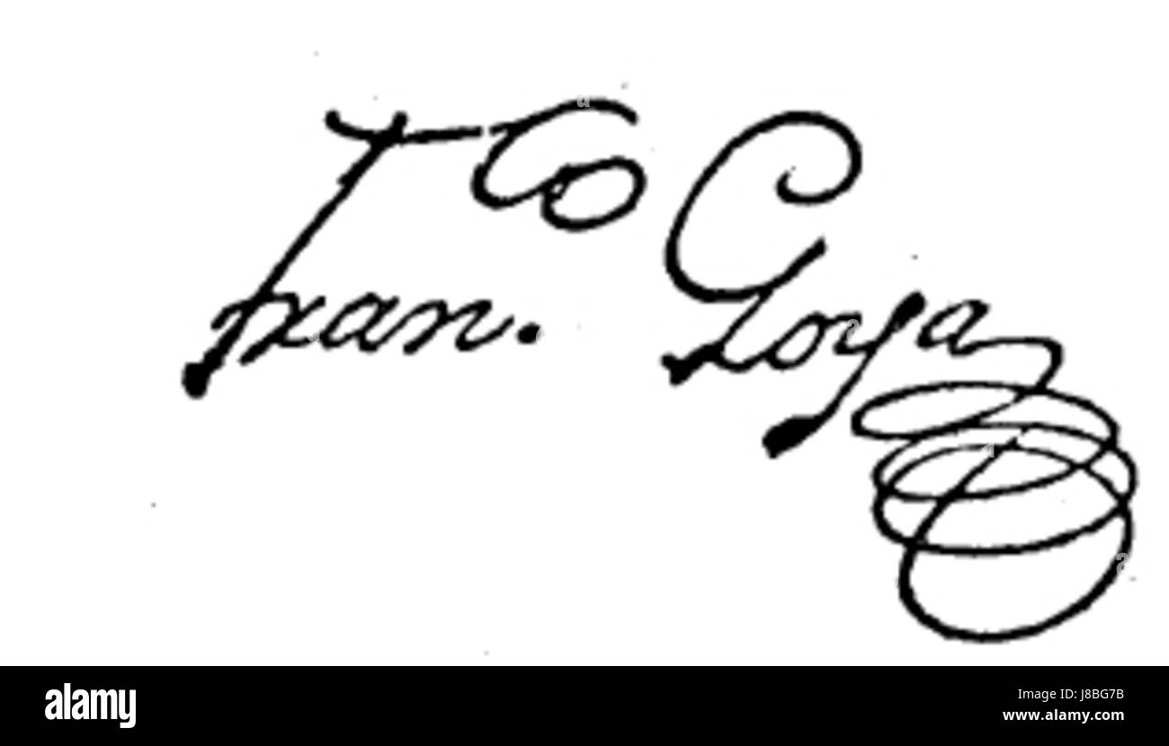 Firma de Francisco de Goya Stock Photo - Alamy
