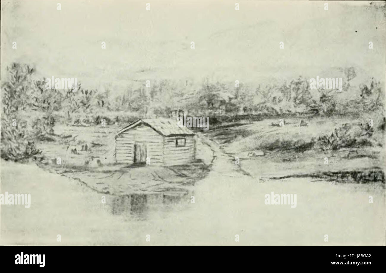 First Iowa School House History of Iowa Stock Photo - Alamy