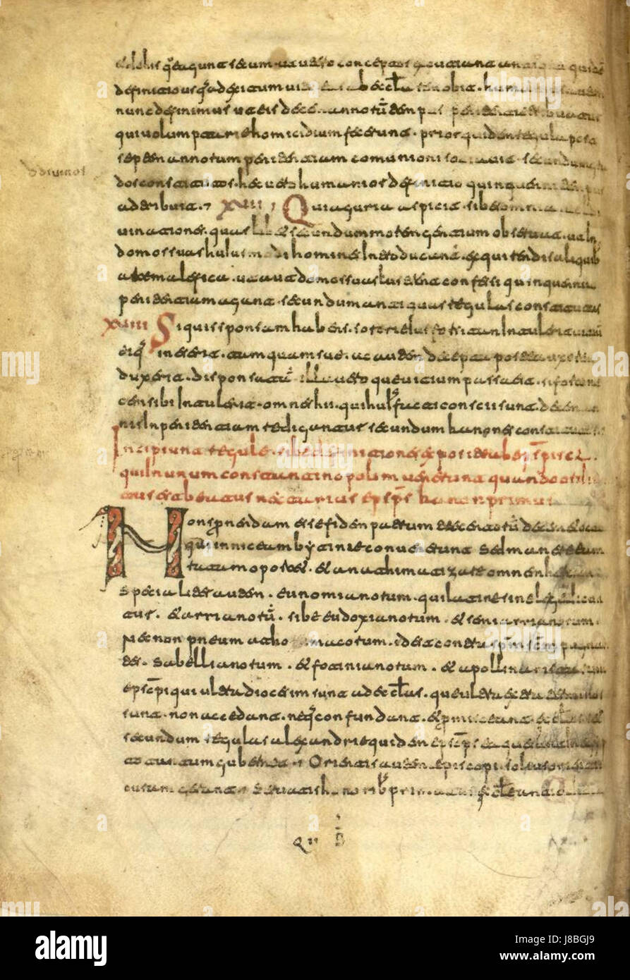 Fragmenta canonica f15v Stock Photo - Alamy