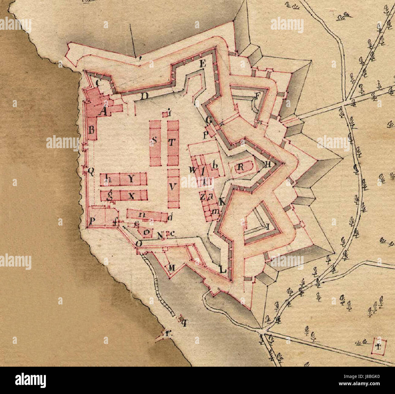 Fort Royal in 1775 refers to a specific historical site, likely a ...