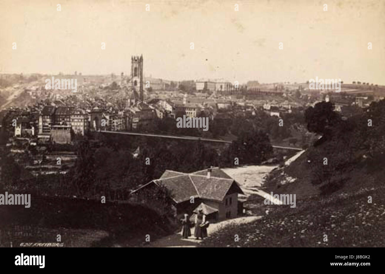 Francis Frith Fribourg 2 Stock Photo - Alamy