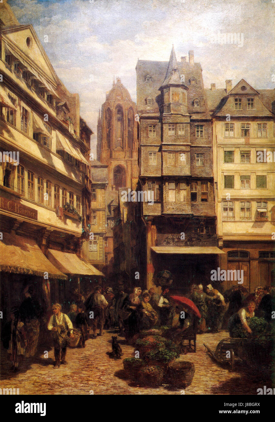 Frankfurt Am Main Grosser Engel Anton Burger Stock Photo - Alamy