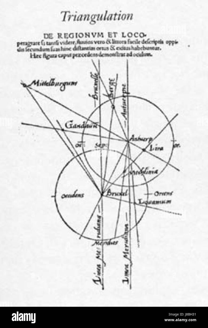 Triangulation map Black and White Stock Photos & Images - Alamy