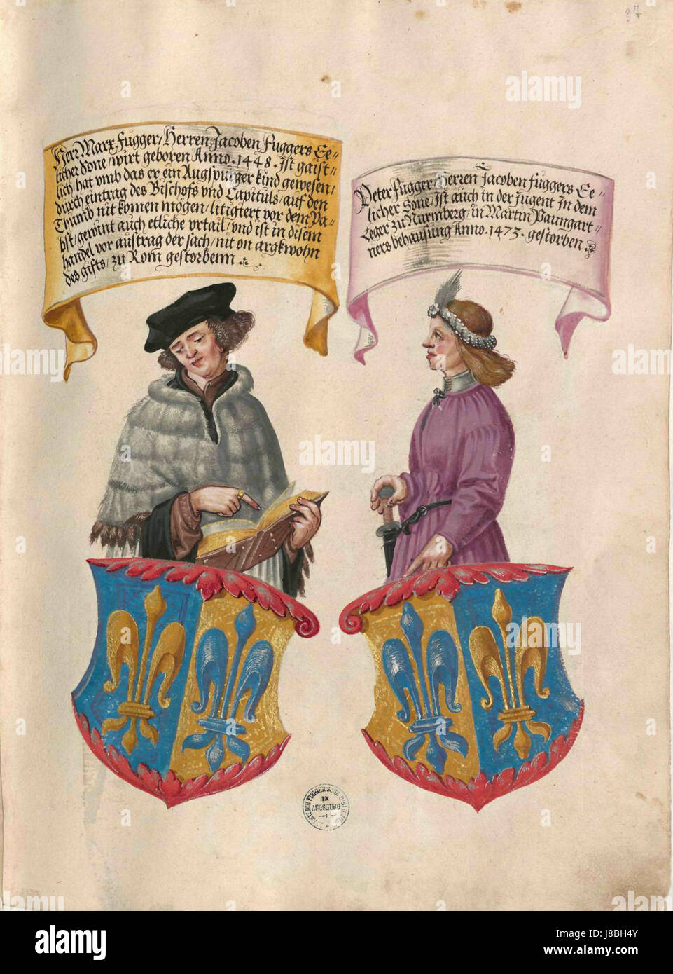 Page 037 from the 'Fugger Ehrenbuch', a historical register of the ...