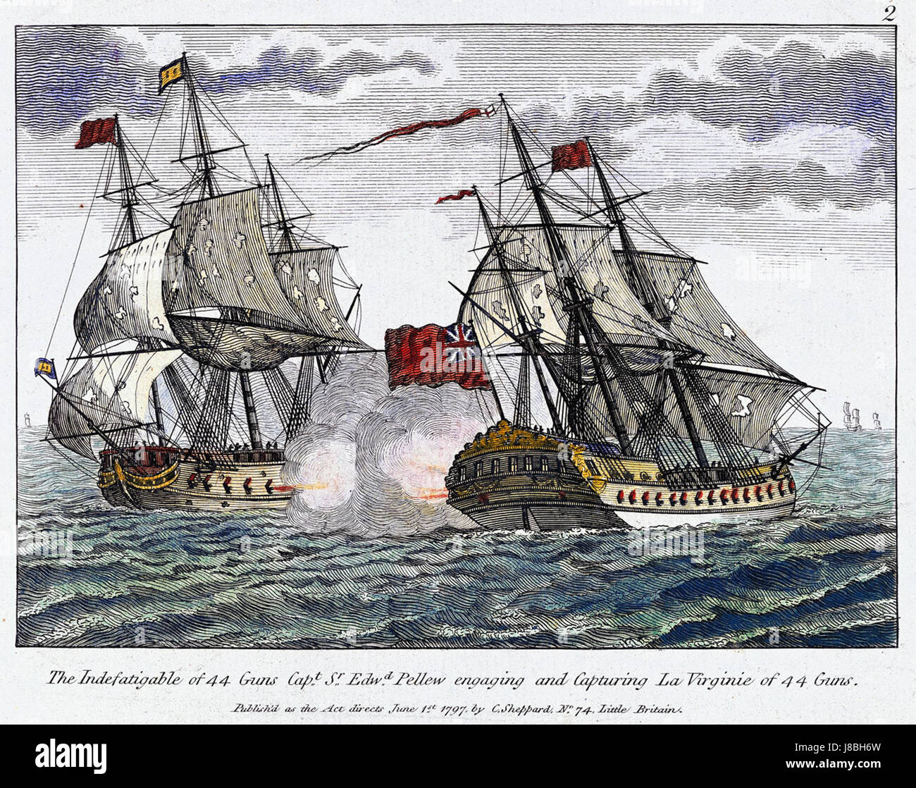 The Indefatigable was a British Royal Navy ship engaged in capturing ...