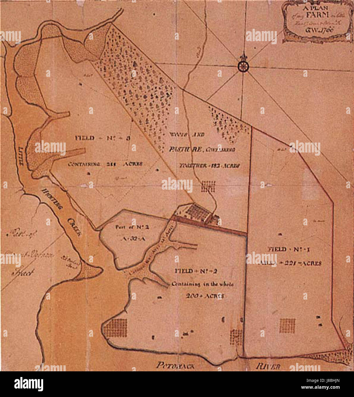 The 'George Washington River Farm Map gm026001' is a historical map ...