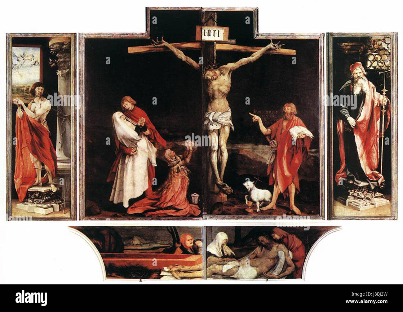 The Isenheim Altarpiece, created by Matthias GrÃ¼newald, is a famous ...