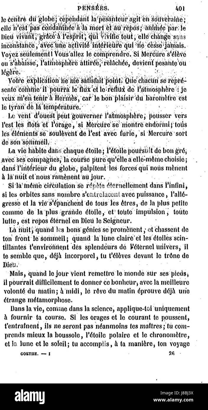 'Goethe, I 416' refers to a specific work or letter by Johann Wolfgang ...