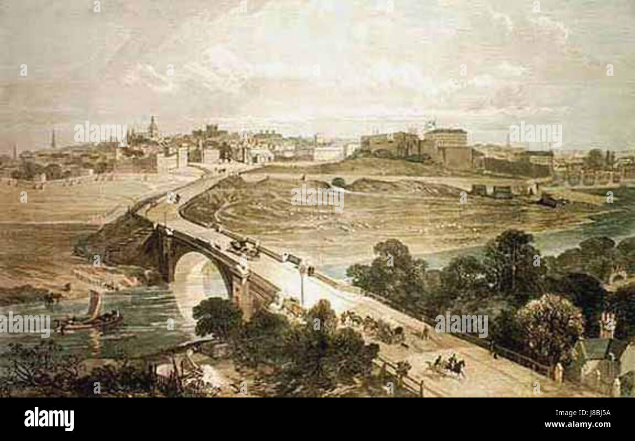 The Grosvenor Bridge in Chester is a historic structure crossing the ...