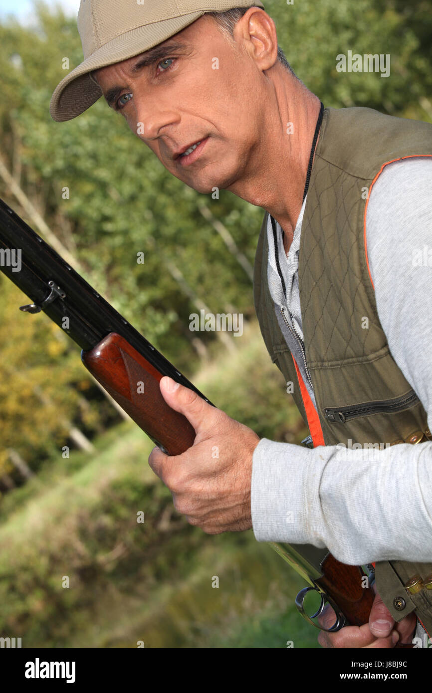 male, masculine, hunter, gun, firearm, huntsman, shotgun, hunting ...