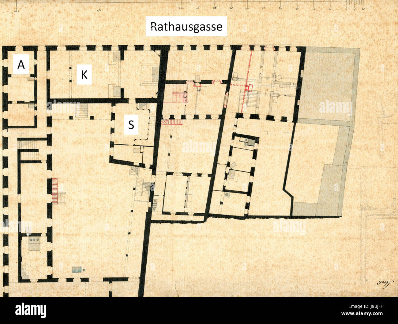 Floor plan of St. Ursula Church, a historic church in Cologne, Germany ...