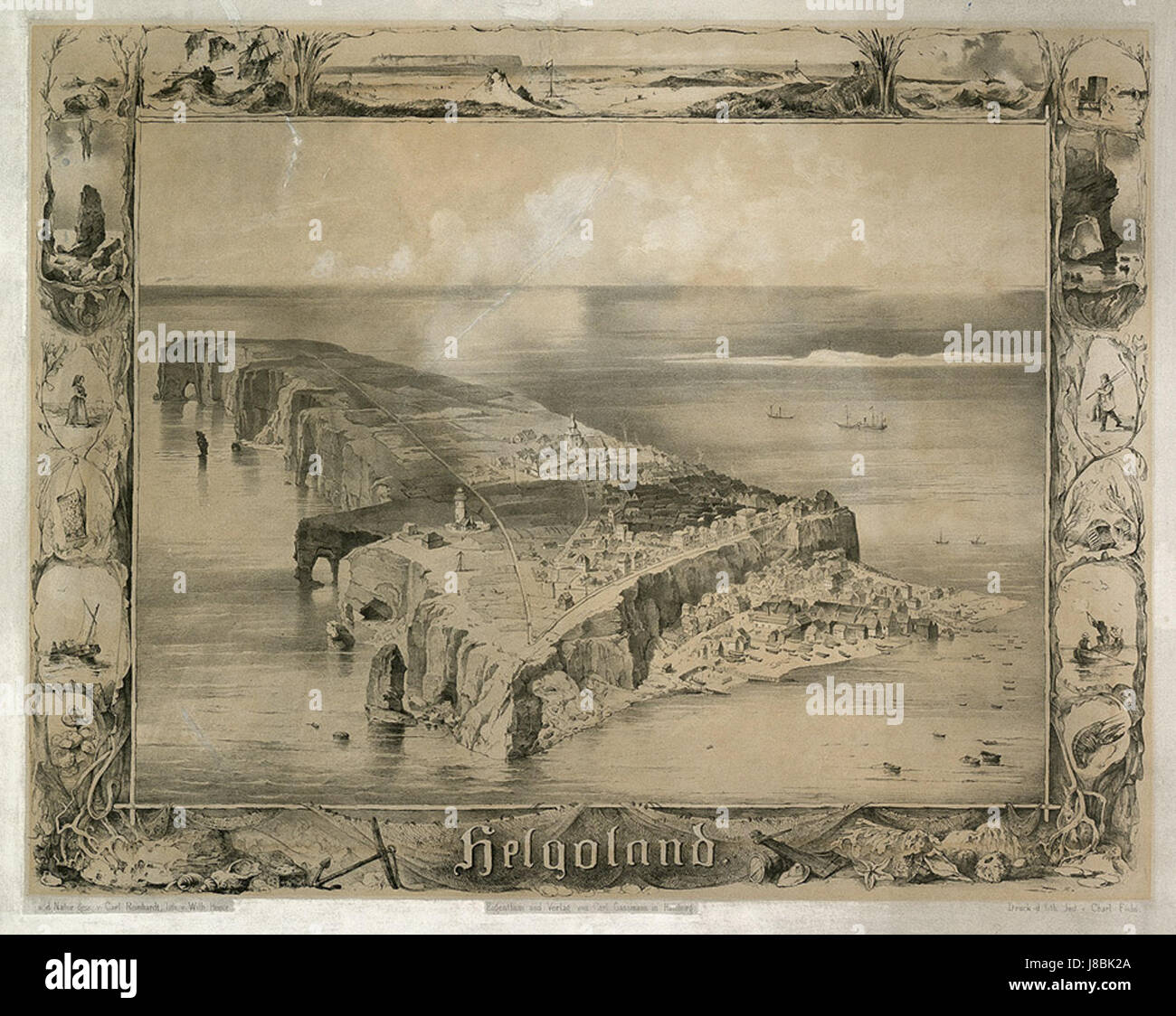Map helgoland hi-res stock photography and images - Alamy