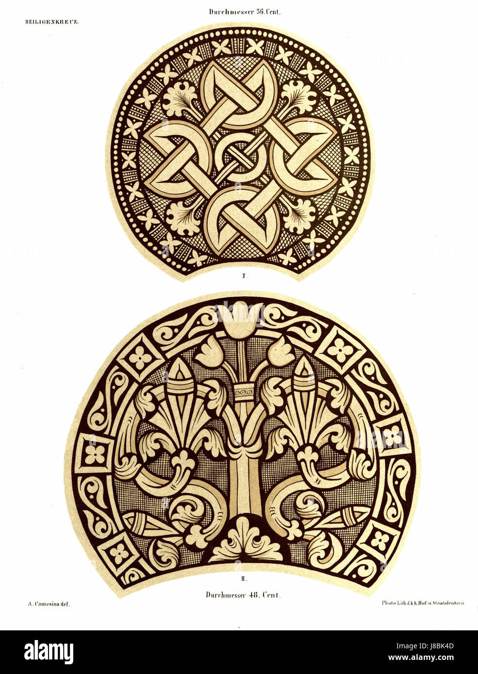 This refers to a stained glass window in the cloister (Kreuzgang) of ...