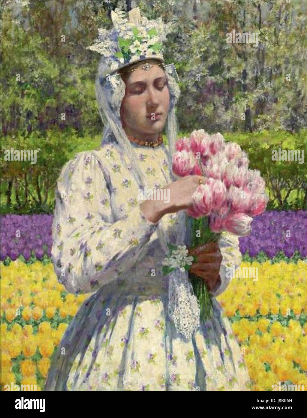 This work by Hitchcock titled *Dutch Bride* captures the essence of ...