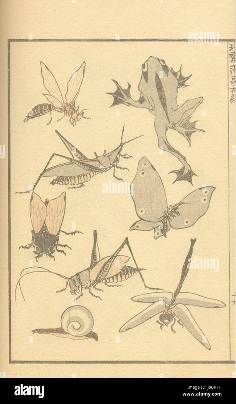 This artwork by Hokusai, known for his Japanese woodblock prints ...