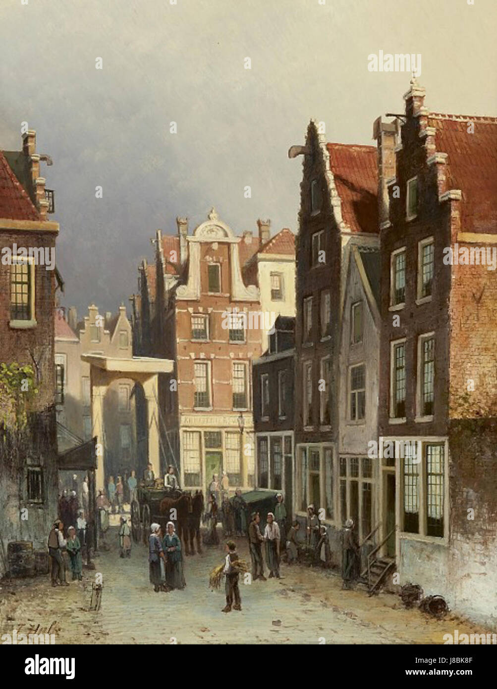 A classic Dutch cityscape, known for its picturesque canals ...