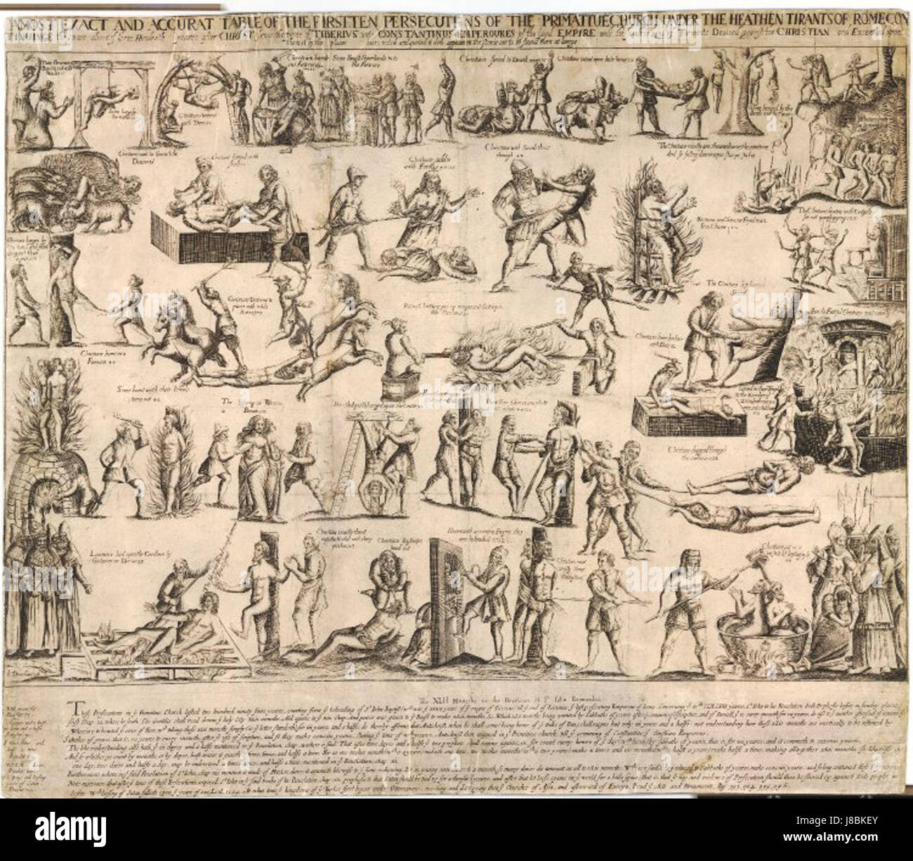 The 1641 edition of Foxe's Book of Martyrs features detailed ...