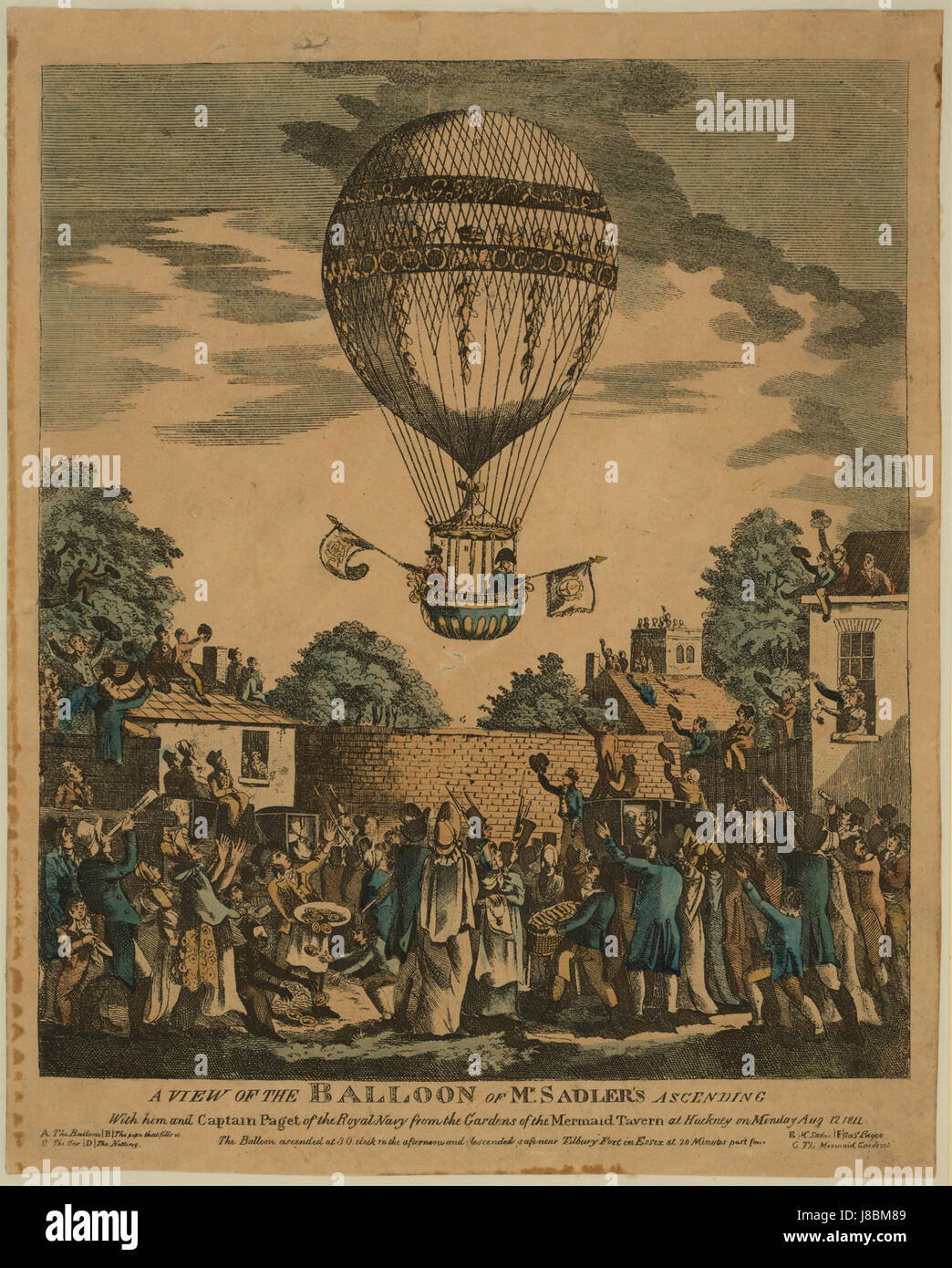 On August 12, 1811, James Sadler, a pioneering English aeronaut, made a ...
