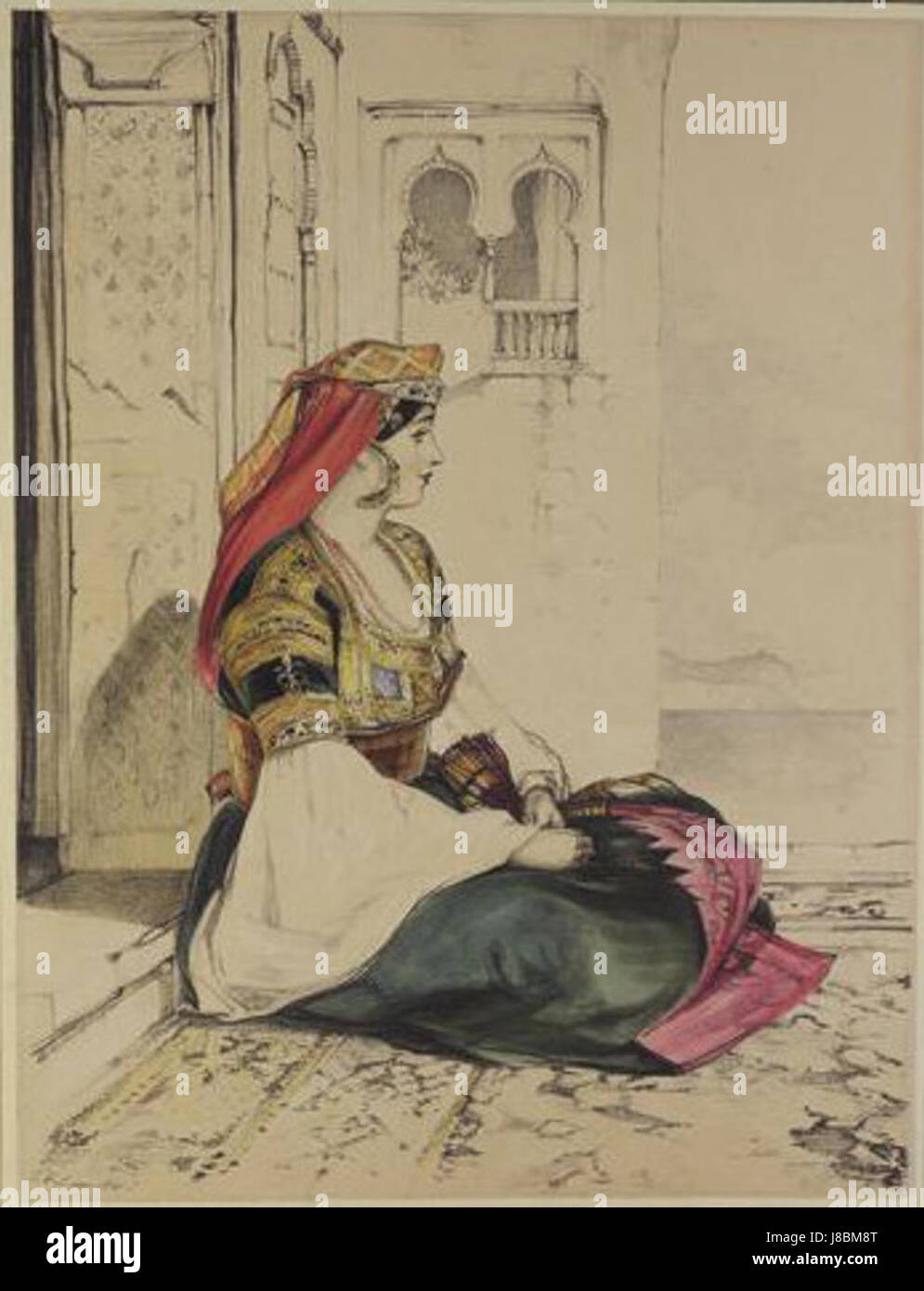 This photograph from 1835 depicts a Jewish woman dressed in a ...