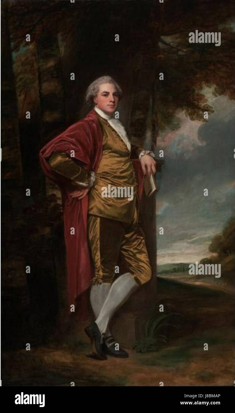 This portrait by George Romney depicts Jeremiah III Miles, an important ...