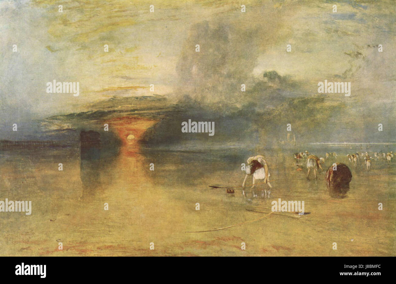 This image represents a work by Joseph Mallord William Turner, a ...